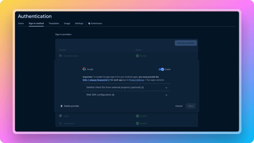React Native Starter AI Docs | Google Authentication Setup